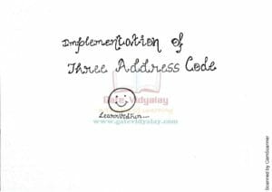 Implementation of 3 Address Code | Gate Vidyalay